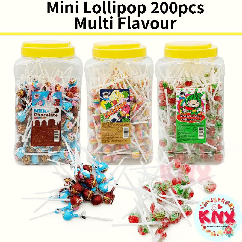 _Door Mini Rainbow Lollipop 200pcs Colorful | Shopee Singapore