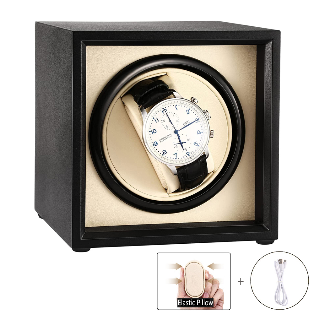 Automatic Single Watch Winder Box, Quiet Motor Automatic Watch Winder ...