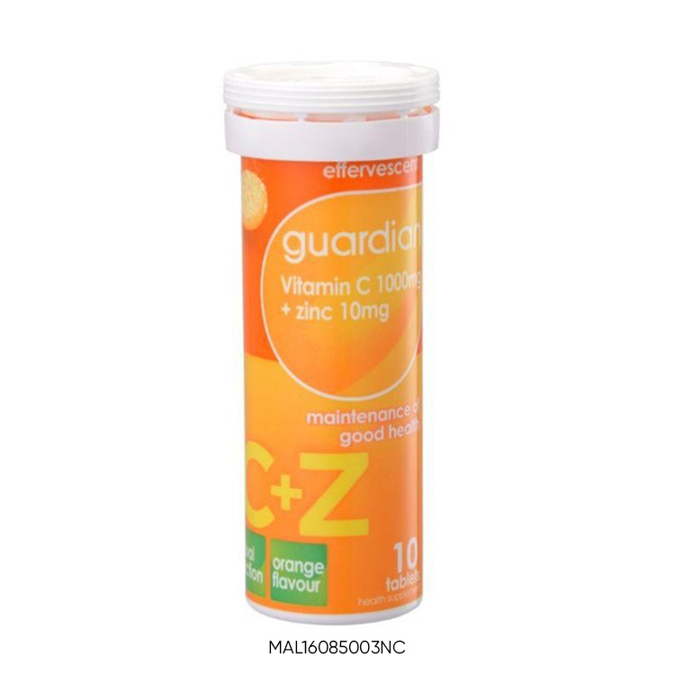 Guardian Vitamin C 1000mg + zinc 10mg | Shopee Singapore
