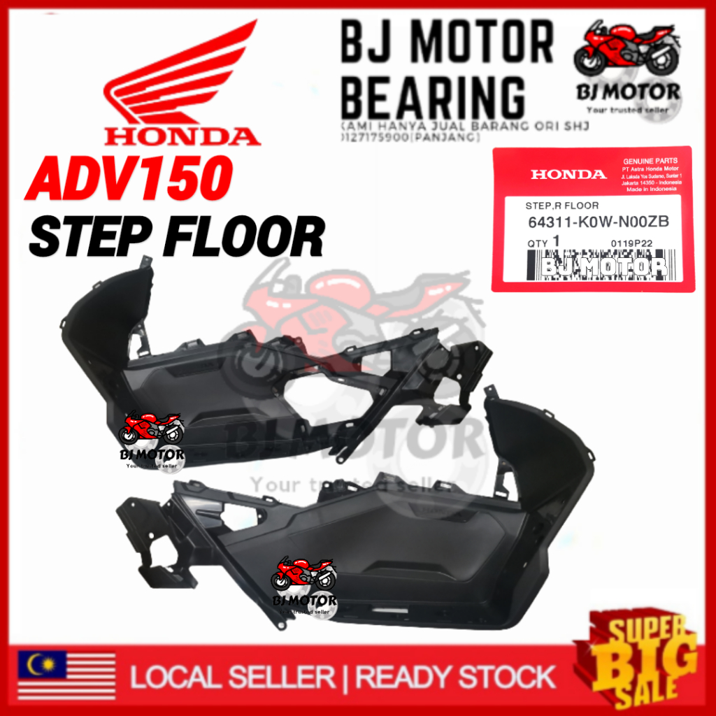 ADV150 STEP FLOOR ADV 150 ADV ADV150 INNER COVER COVER HITAM HONDA ...