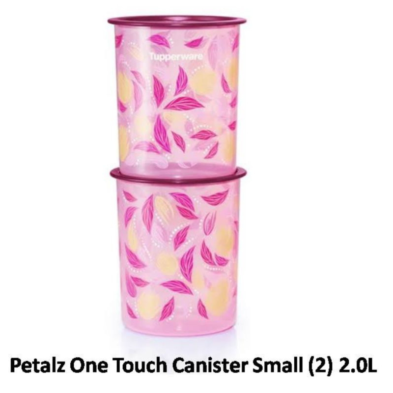 Tupperware One Touch Petalz One Touch Canister Small 2L (1pc or 2pcs ...