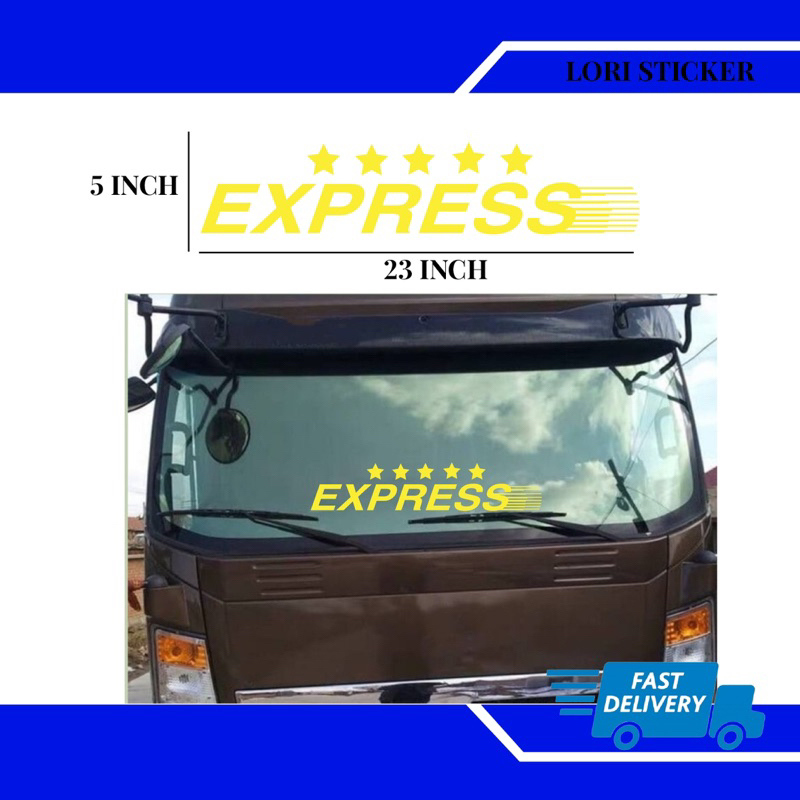 Express Sticker 5 Star For Windscreen Lorry/Lp-130 | Shopee Singapore
