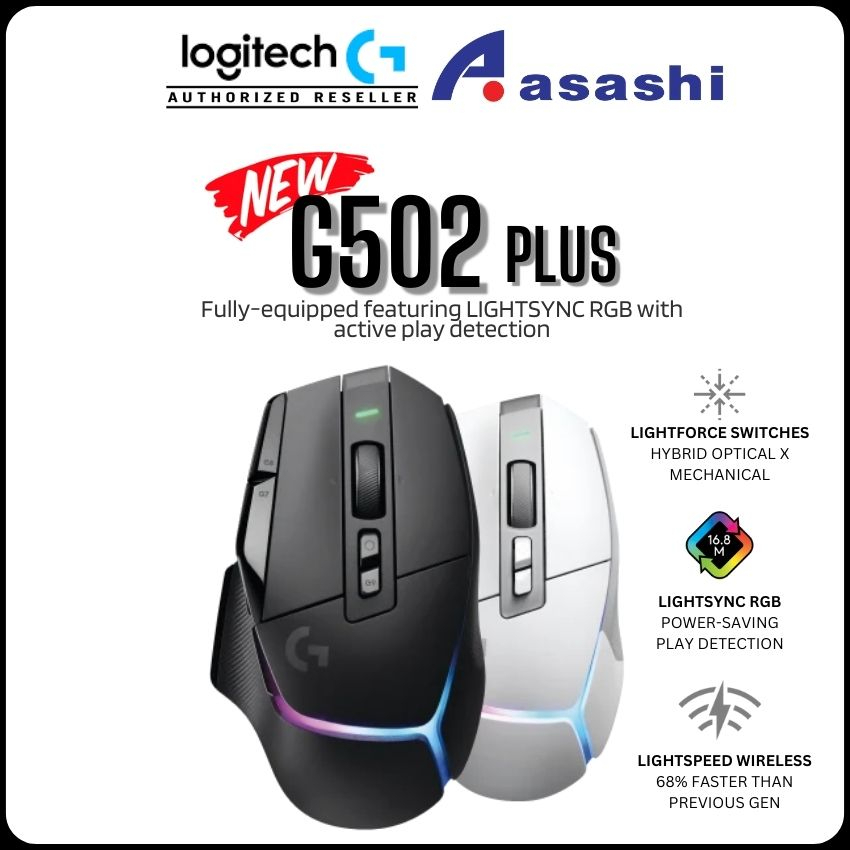 Logitech G502 X Wired / G502 X Plus Wireless Gaming Mouse With Lightforce Switches | Adjustable ...