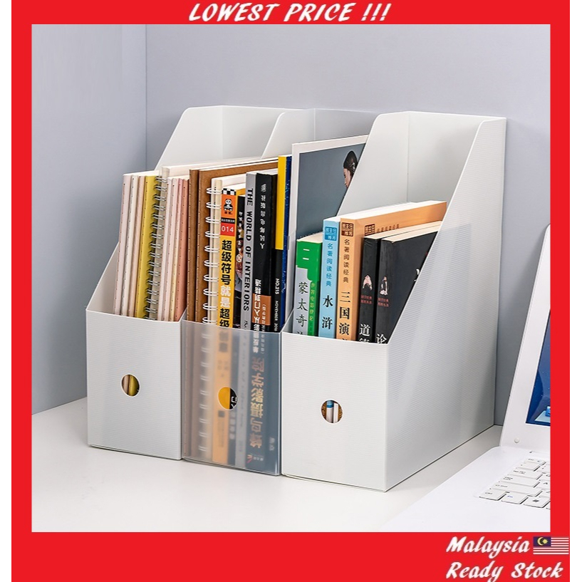 Foldable File Storage Box Home Office Books Book Stand Paper Holders ...