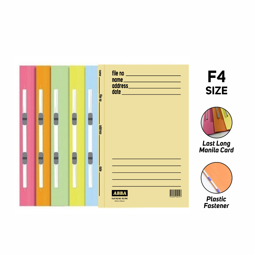 ABBA Plastic Fasterner File / Fail / F4 File / Fail (No.102) Thick ...