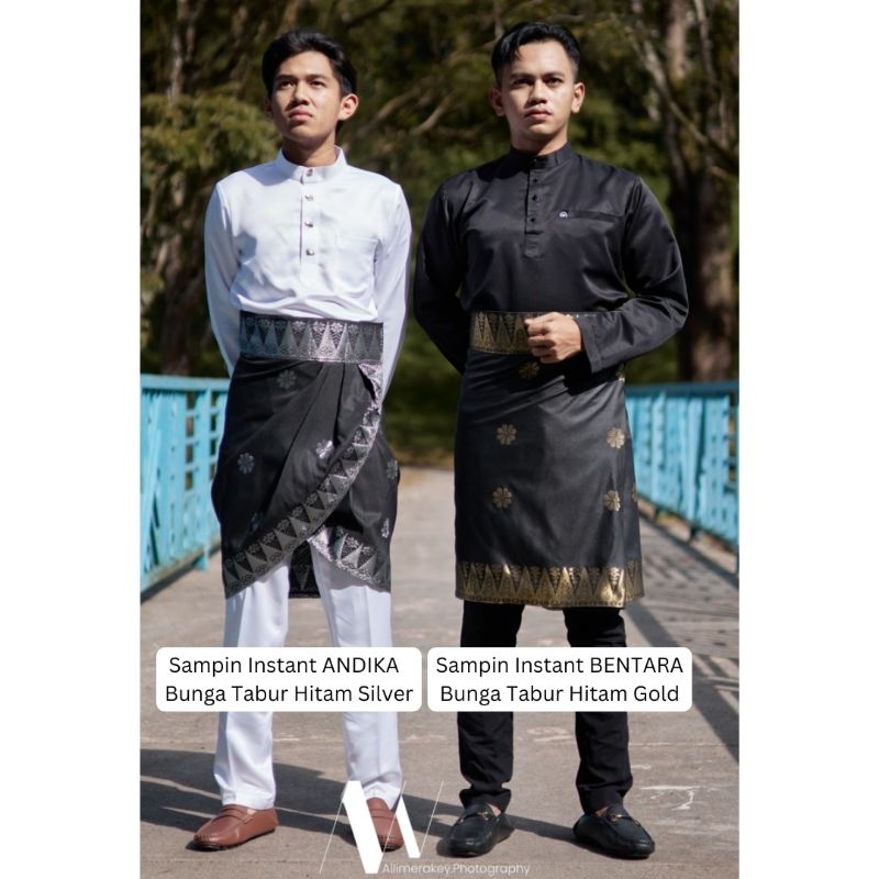 Bentara Songket Bunga Tabur Instant Sampin - adult men's Sampin Raya ...