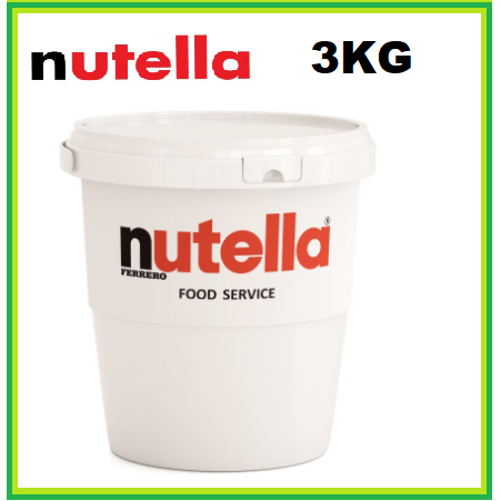 Nutella 3KG Food Service - Halal Certified, Bulk Size for Big Nutella ...