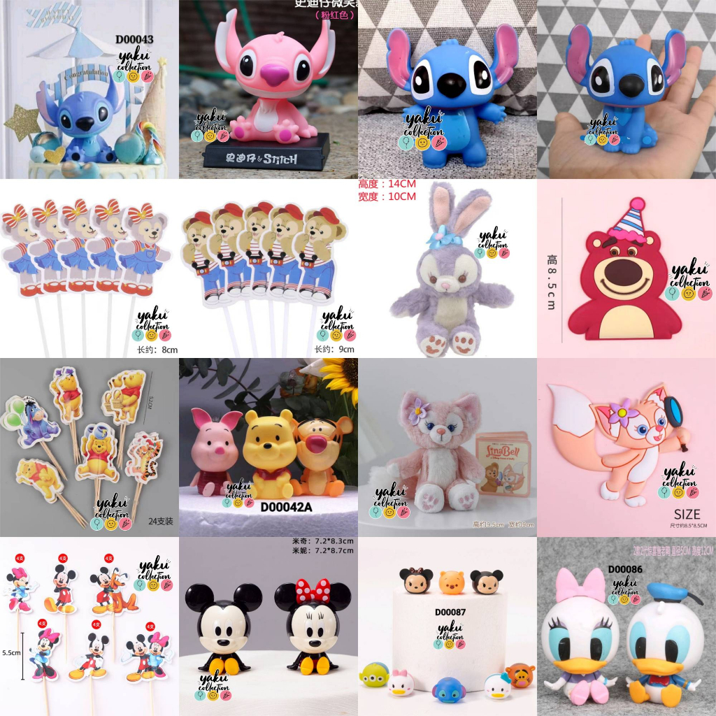 [YAKU] Stella Lou Linabell Mickey Minnie Winnie Donald Duck Straw ...