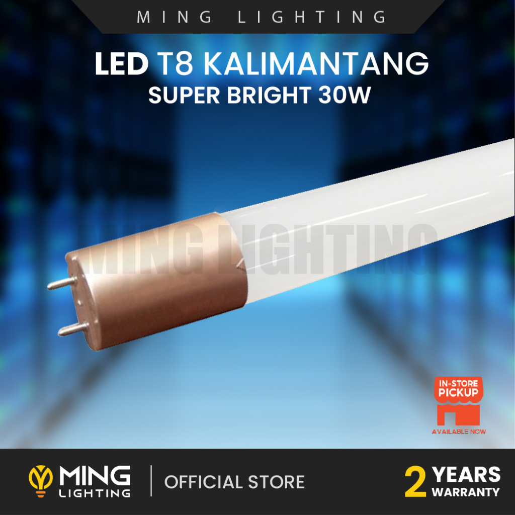 Led T8 Extra Bright 20W 30W 4FT Light Tube Lamp Kalimantang Bright Wall ...
