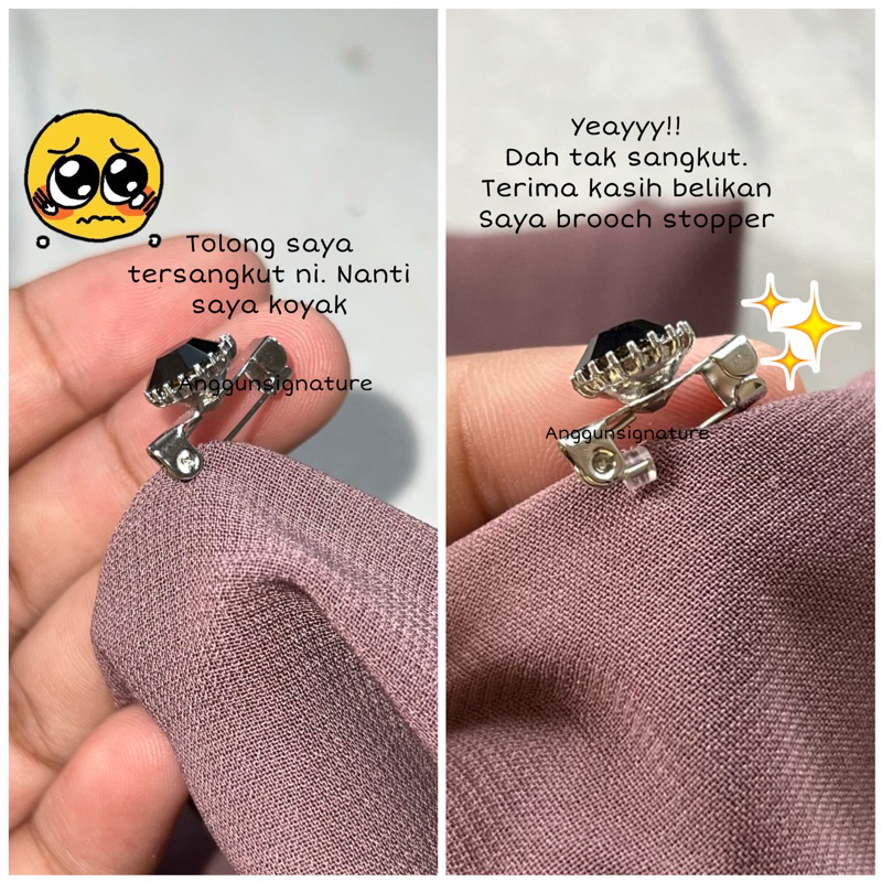 BROOCH STOPPER 40 pcs (ELAKKAN TUDUNG KOYAK) | Shopee Singapore