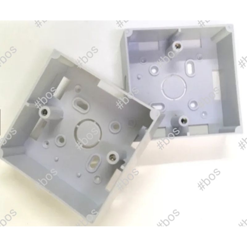 PVC Box 3X3 Surface Type Nut Box Electrical Box Single Base for Switch ...