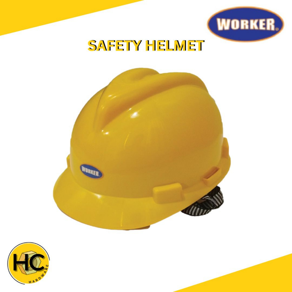 WORKER Safety Helmet Hard Hat Job Site Construction Project Worker ...