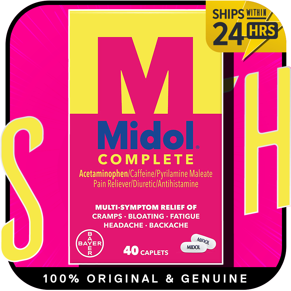 Midol Complete, Menstrual Period Symptoms Relief Including Premenstrual ...