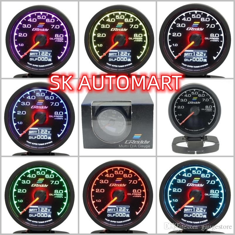 GReddy Multi D/A Gauge Meter 34Colour Volt Display Greddy Rpm Meter ...