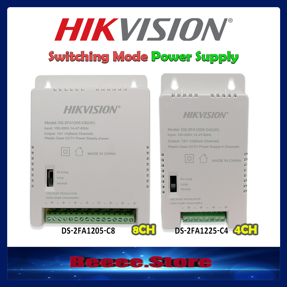HIKVISION POWER SUPPLY DS-2FA1225-C4 4A DS-2FA1205-C8 5A CCTV POWER SUPPLY 4CH 8CH | Shopee ...