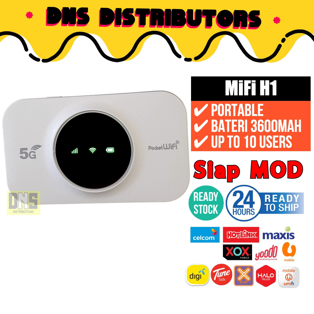 Modified Unlimited 4G LTE H1 / D10 PRO Pocket WiFi Router Portable ...