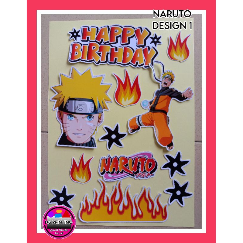 NARUTO CAKE TOPPER DIY SET | Shopee Singapore