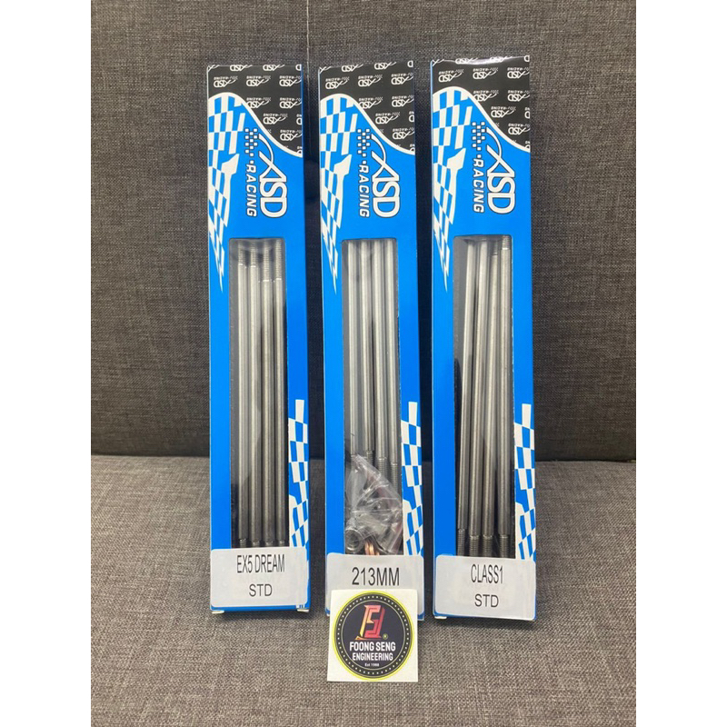 ASD RACING EX5 DREAM WAVE100 CLASS 1 ENGINE STUD STEEL CNC WITH WASEL ...