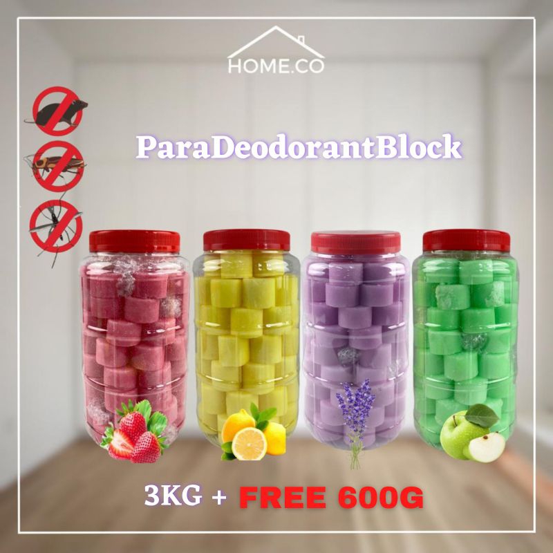 The Deodorant Block (3kg) Drug Mutat/Fragrance FREE 600G | Shopee Singapore