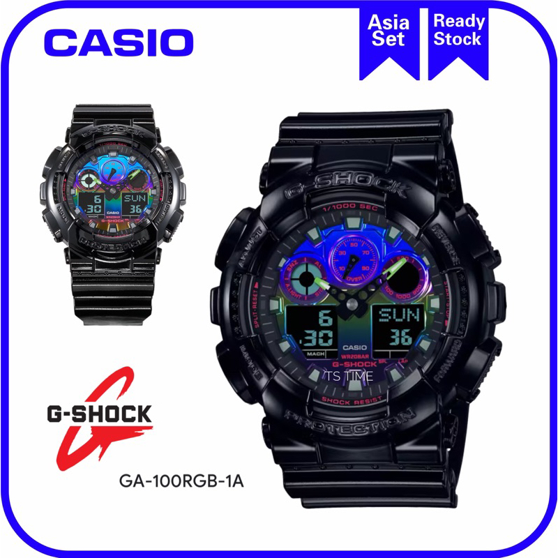 G-Shock GA-100 Virtual Rainbow Series games and e-sports GA-100RGB-1 / GA-100RGB / GA-100 ...
