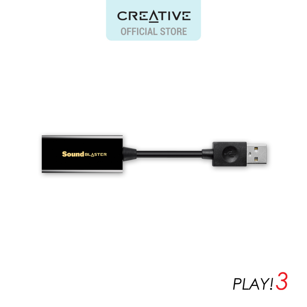 Creative Sound Blaster Play!3 High Resolution USB DAC Amp and External Sound Card | Shopee Singapore