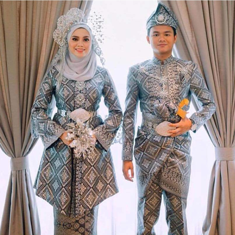 Woven Songket Full Songket Attach Fabric, Meter Songket | Shopee Singapore