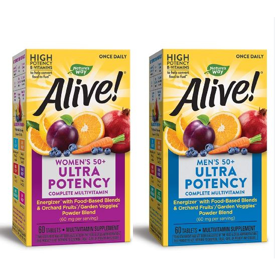 Nature's Way, Alive! Once Daily, Men's Women's Ultra Potency Complete ...