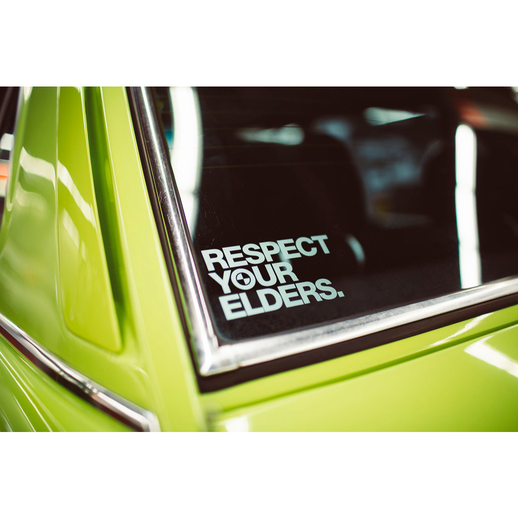 BMW Respect Your Elders Sticker / Decal (High Quality Sticker) | Shopee ...