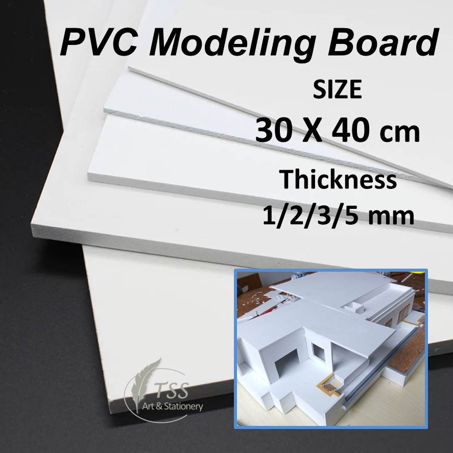 (1pcs) PVC Modeling Board Size: 30X40cm - Thickness 1/2/3/5mm for ...