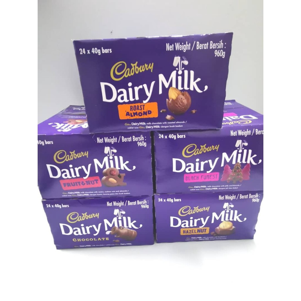 cadbury dairy milk chocolate37g*24pcs | Shopee Singapore