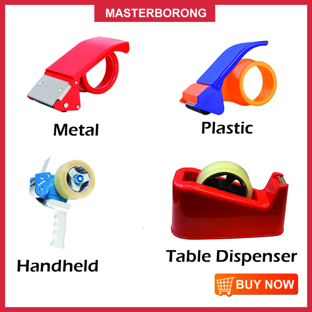 masterborong OPP Tape Dispenser Sealer Cutter 2 Inch OPP Tape Cutter ...