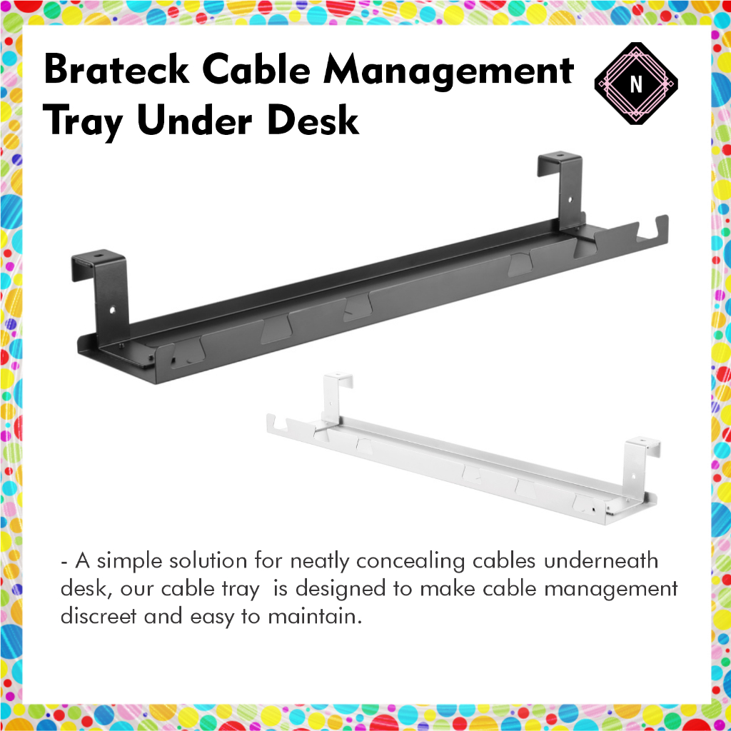 Brateck Cable Management Tray Under Desk Enjoy the clean desk without ...