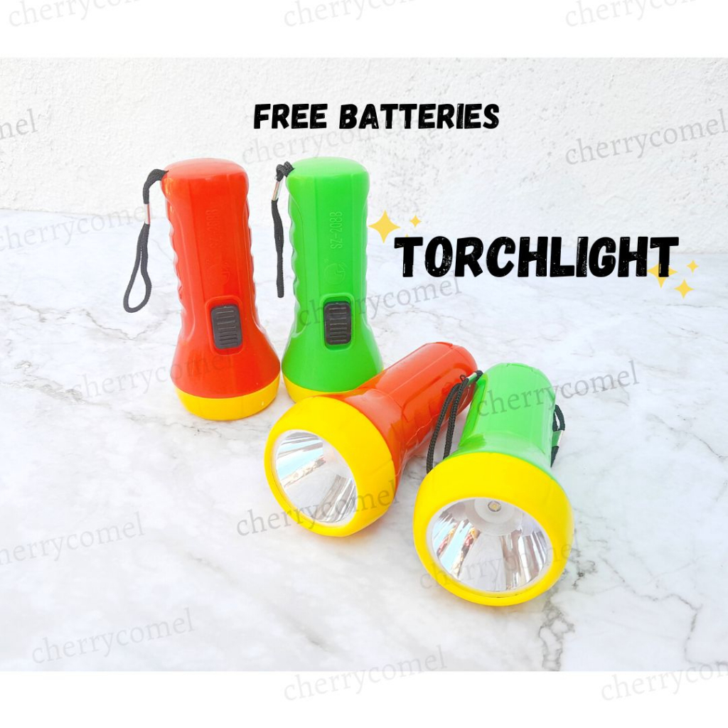 FREE BATTERIES! Small Torchlight Flashlight for Kids White Light Flash ...