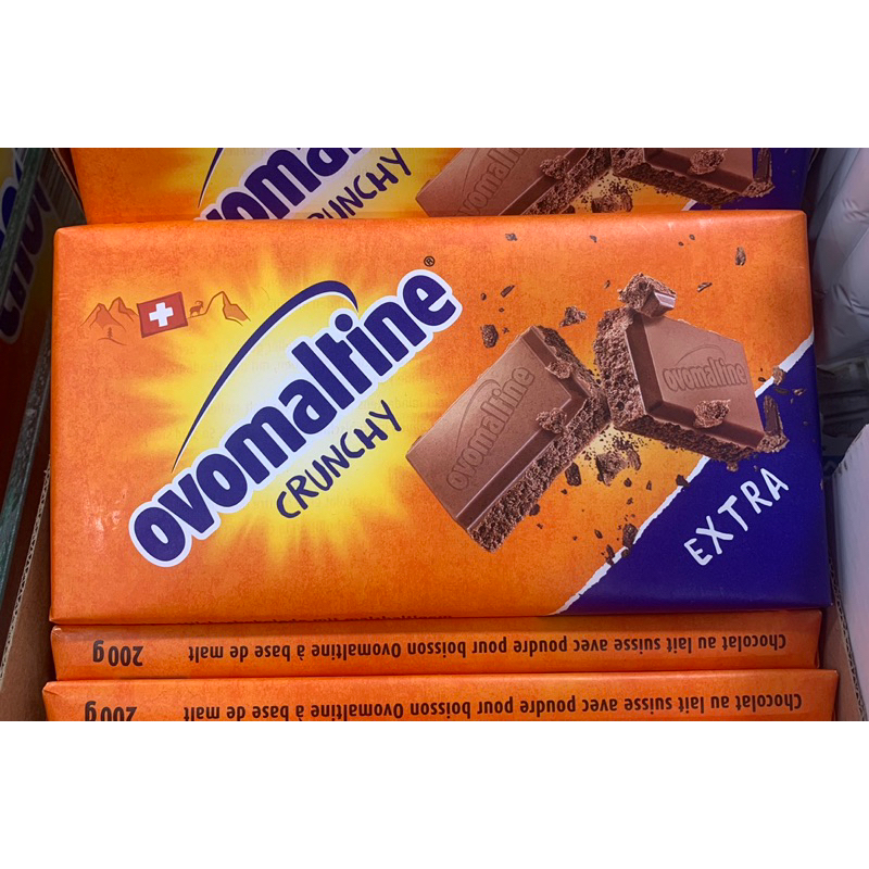 Ovomaltine Crunchy Extra Chocolate Bar 200g | Shopee Singapore
