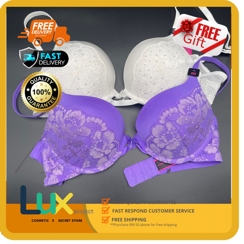 LSZ-A001 & A002 La Senza Hello Sugar Push Up Lace Bra(Bra Only ...