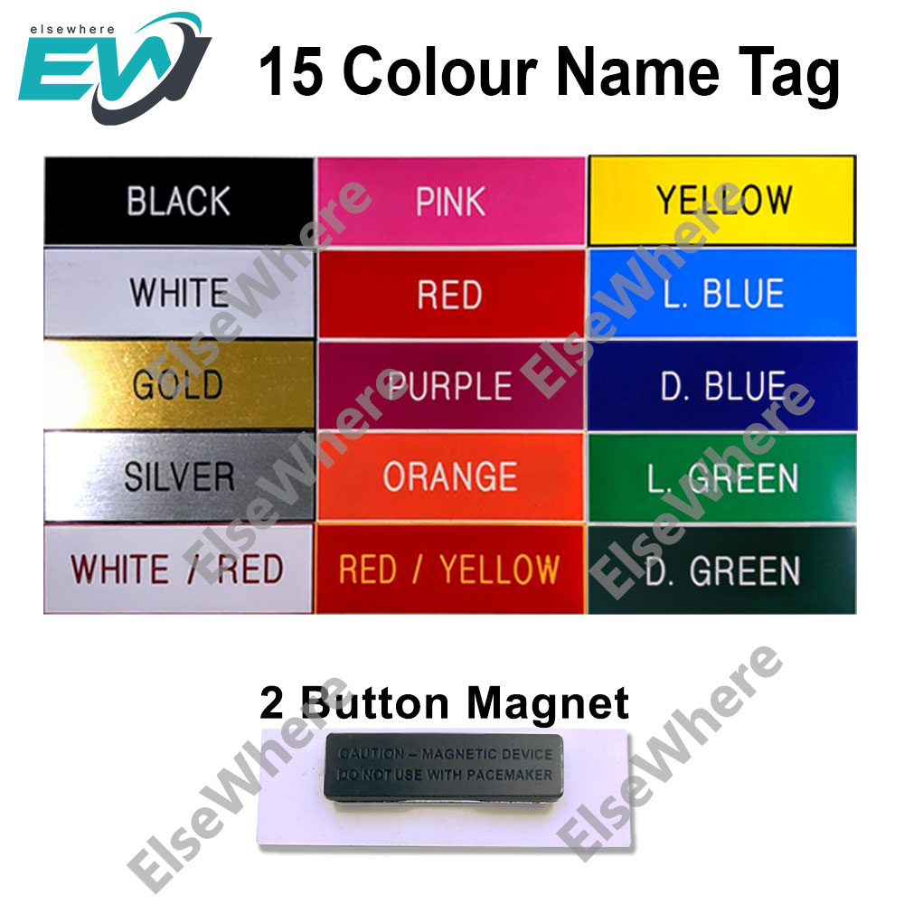 Name Tag Colour Pengawas Rumi with Magnet fastner | Shopee Singapore