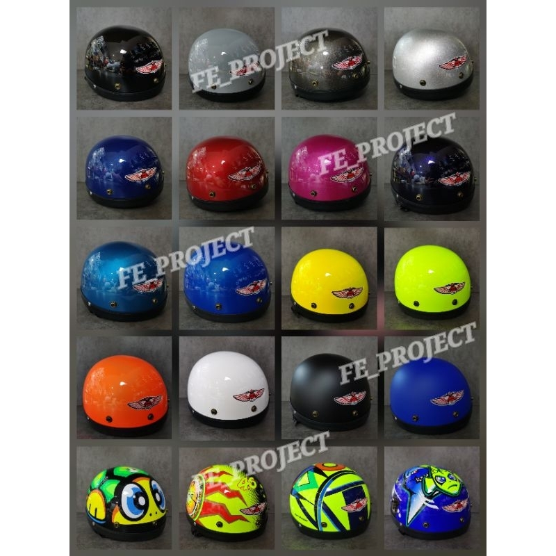% MHR3 Helmet Separuh 1/2 Half Cut MHR (All packing in box) | Shopee ...