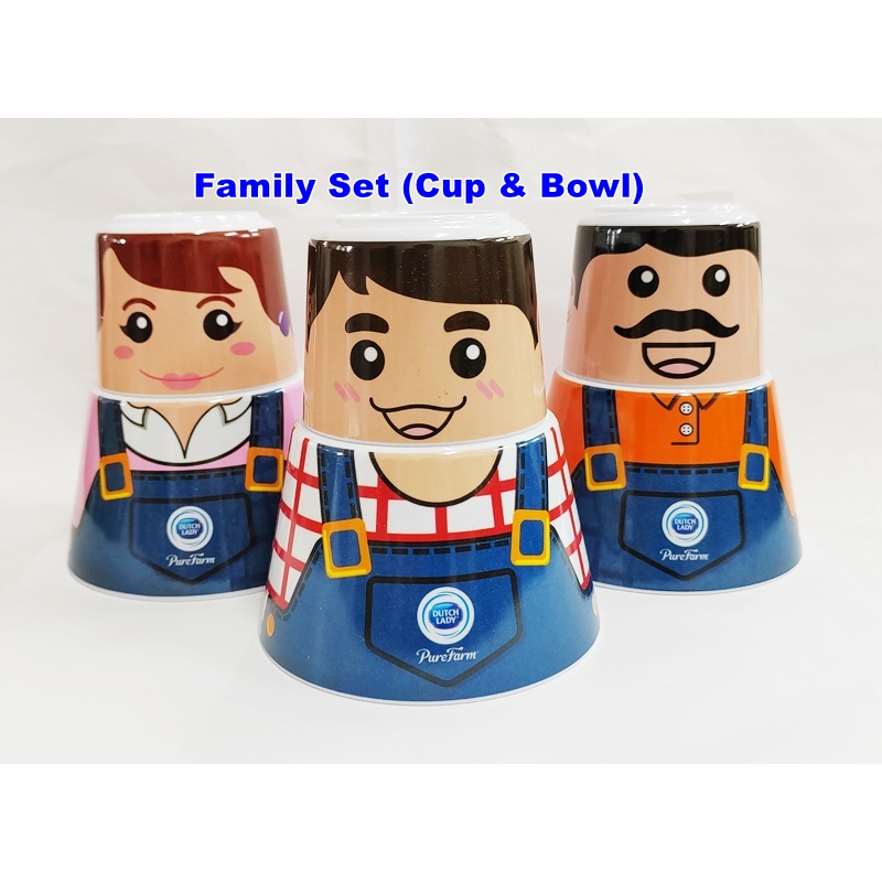 Dutch Lady Family Set (Cup & Bowl) | Shopee Singapore