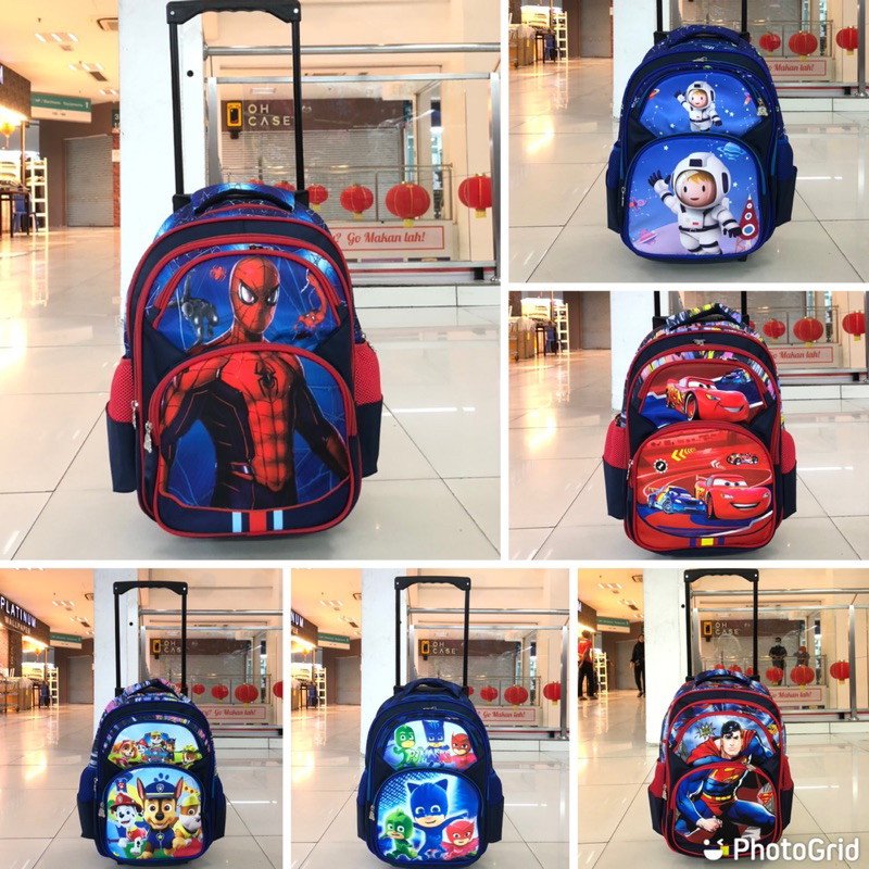 16” Primary Student Trolley School Bag (6261) | Shopee Singapore