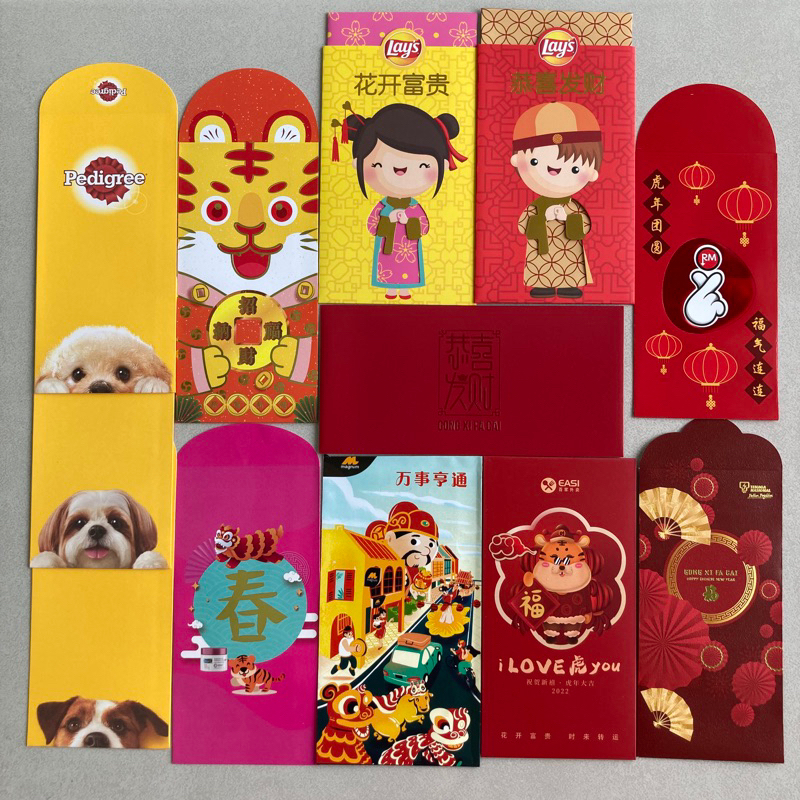CNY Year 2022 Tiger Angpow Angpau Angbao Red Packet | Shopee Singapore