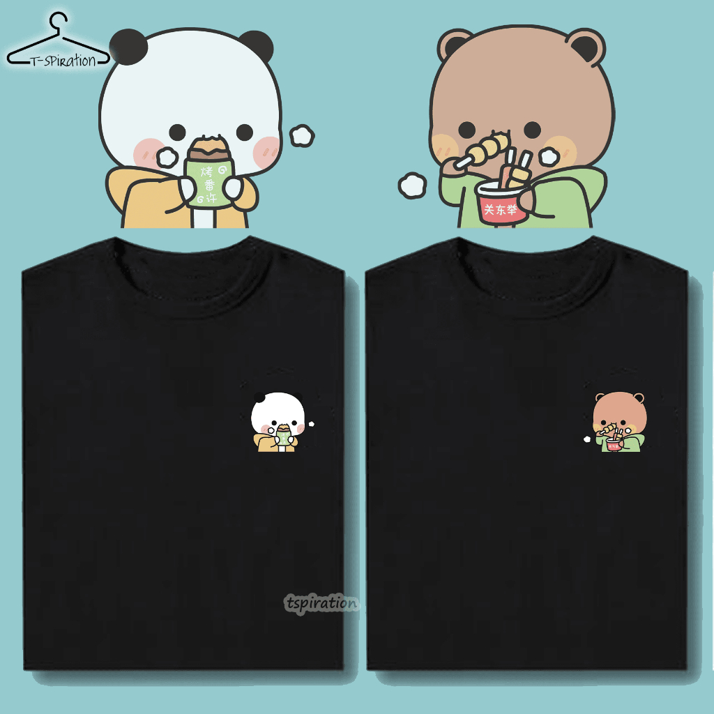 布布一二 情侣T恤 Cute Bubu Yier Matching Couple Tees Bubu Dudu Adult Unisex ...