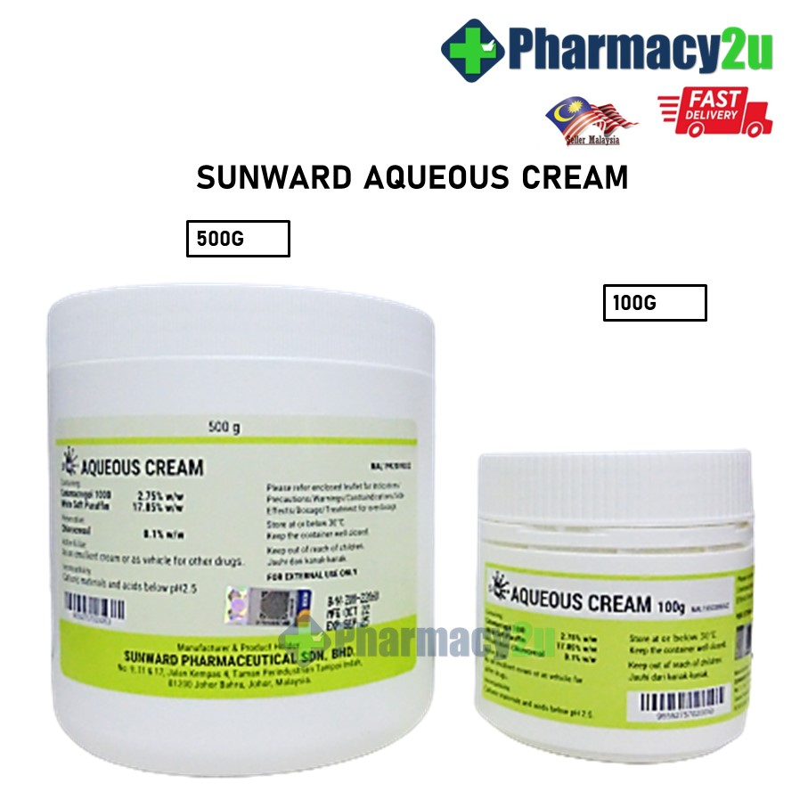 SUNWARD AQUEOUS CREAM 500G/100G | Shopee Singapore
