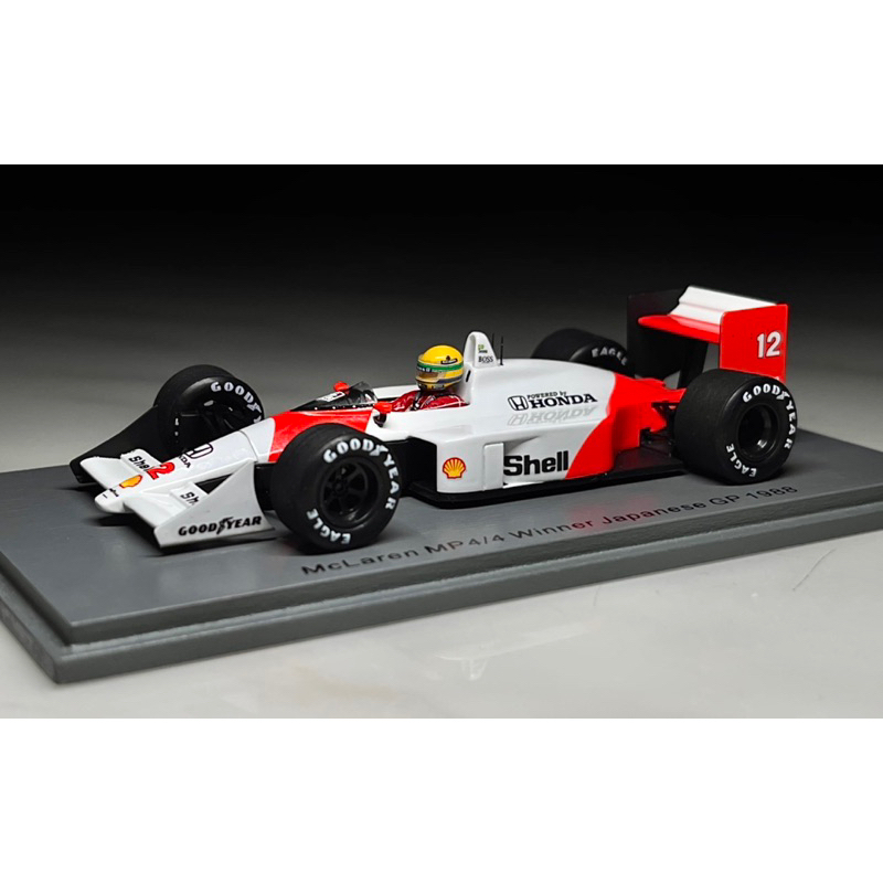Spark 1:43 McLaren MP4/4 F1 1988 Japanese GP Winner. Artyon Senna World ...