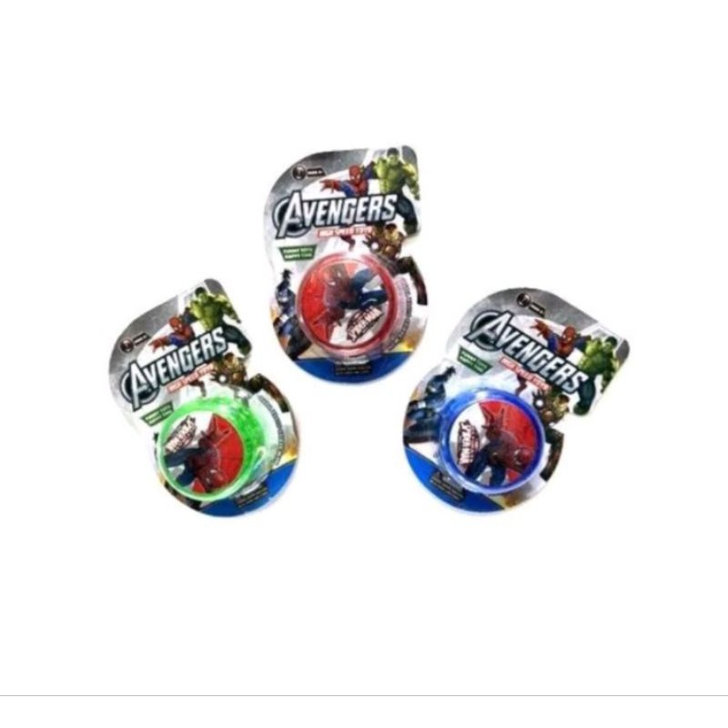 New Toys For Kids Yoyo Cartoon Spiderman Avenger Super Hero Yoyo Light ...