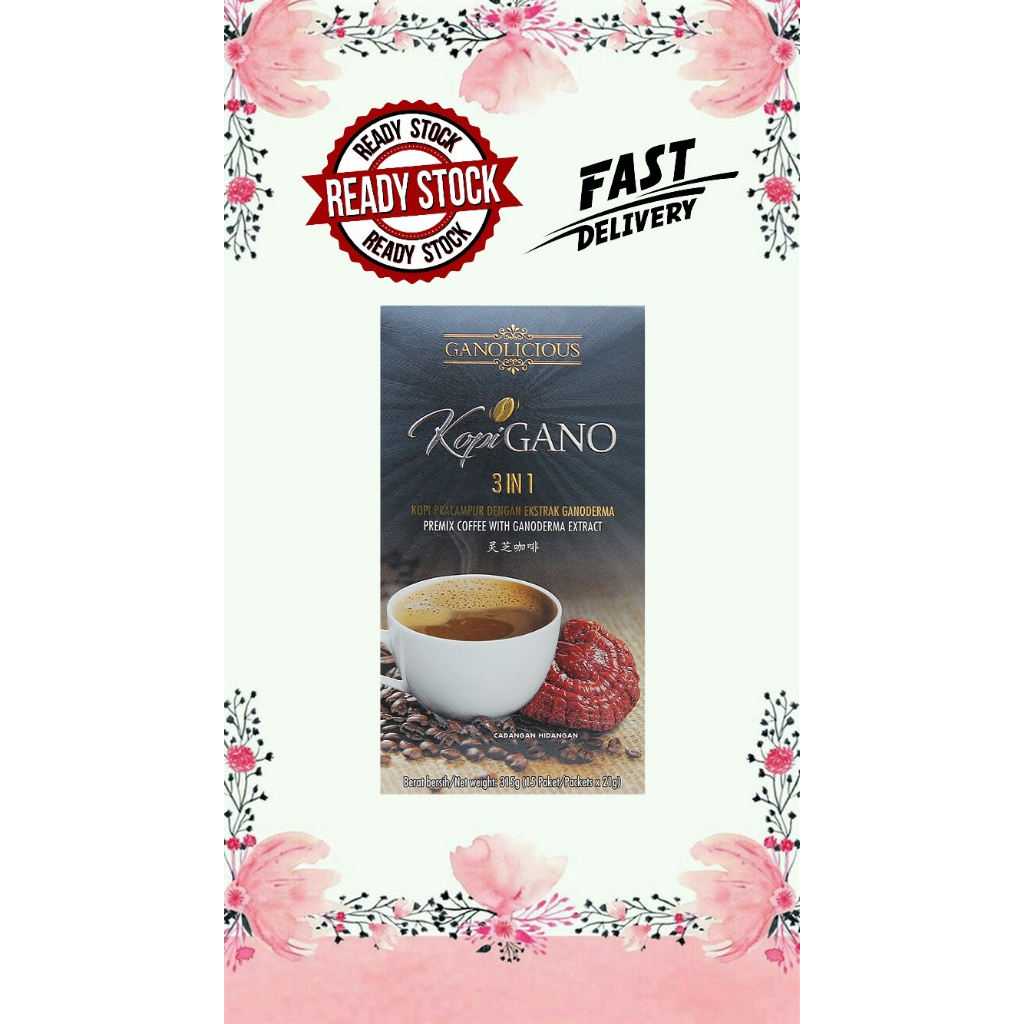 GANO EXCEL GANOLICIOUS KOPI GANO KOPIGANO 3 IN 1 GANO COFFEE (15 ...
