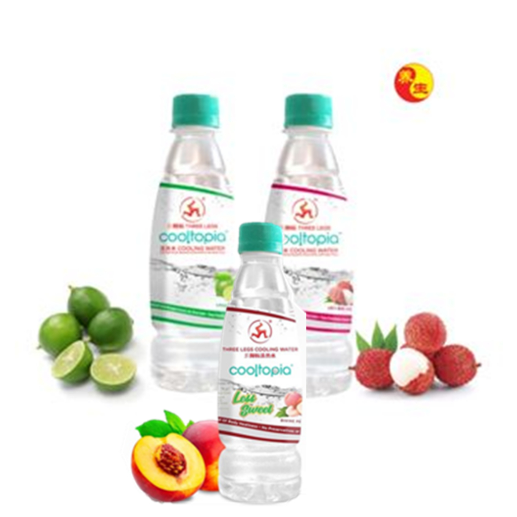 三脚标清热水 荔枝/酸柑 Three Legs Cooltopia Cooling Water Lychee/Lime Air ...