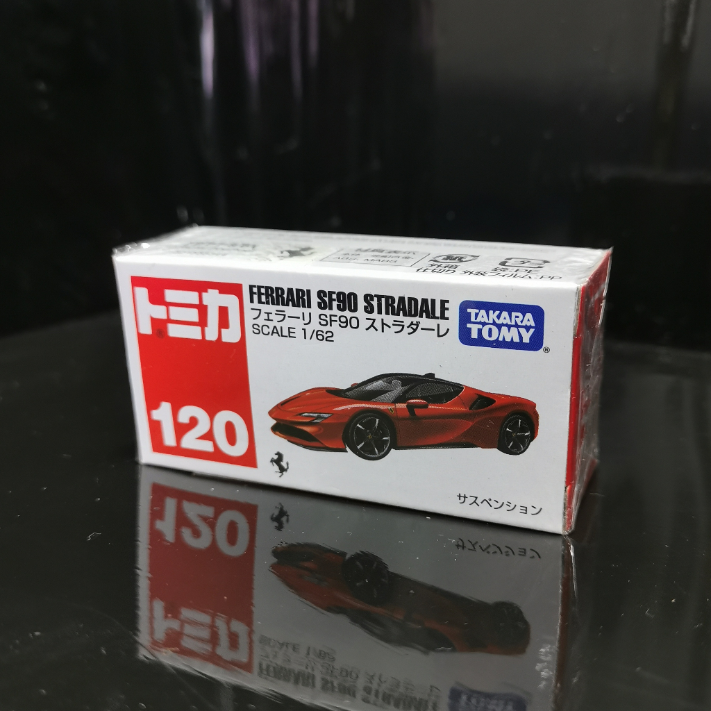 Tomica Takara Tomy NO.120 FERRARI SF90 STRADALE Scale 1/62 SEALED BOX | Shopee Singapore