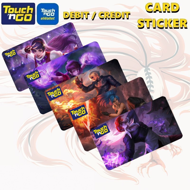 MOBILE LEGENDS KOF Touch n Go Card Sticker Cover / Credit Card Sticker ...
