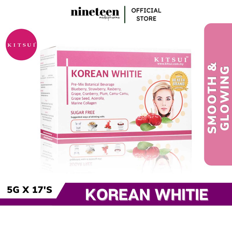 Kitsui Korean Whitie (100% No Sugar) (5g x 17's) | Shopee Singapore