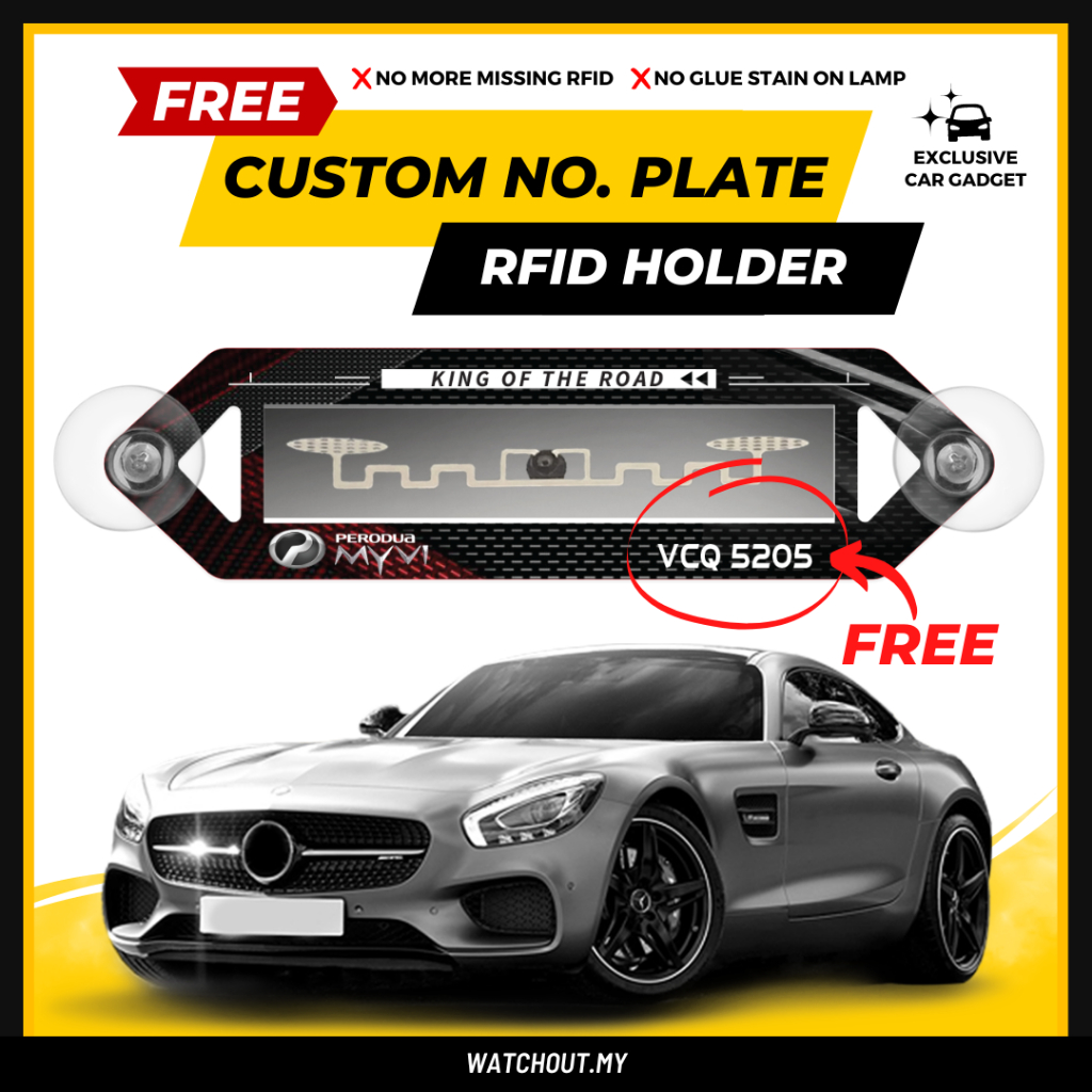 MY RFID Holder WITH SUCTION CUP RFID Touch n Go TNG RFID Tag Sticker ...